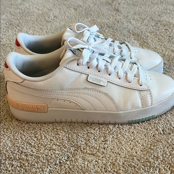 Puma | Shoes | Puma Classic White Leather Sneakers | Poshmark